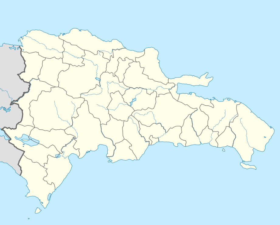 Mapa de La Española: República Dominicana y Haití